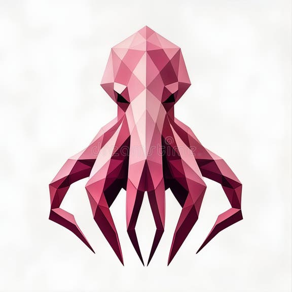 Abstract Octopus stock illustration. Illustration of polygonal - 326503575