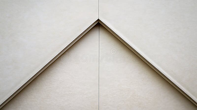 Abstract Off White Geometric Wall Panel Design Stock Photo - Image of ...