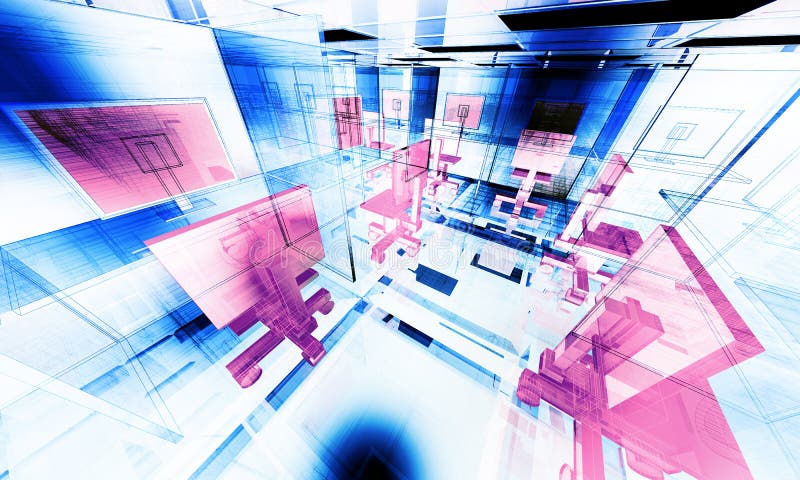 Abstract office stock illustration. Illustration of digital - 4582991