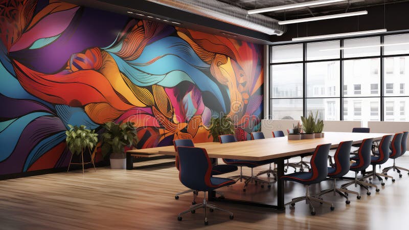 Abstract office art stock illustration. Illustration of modern - 369909744