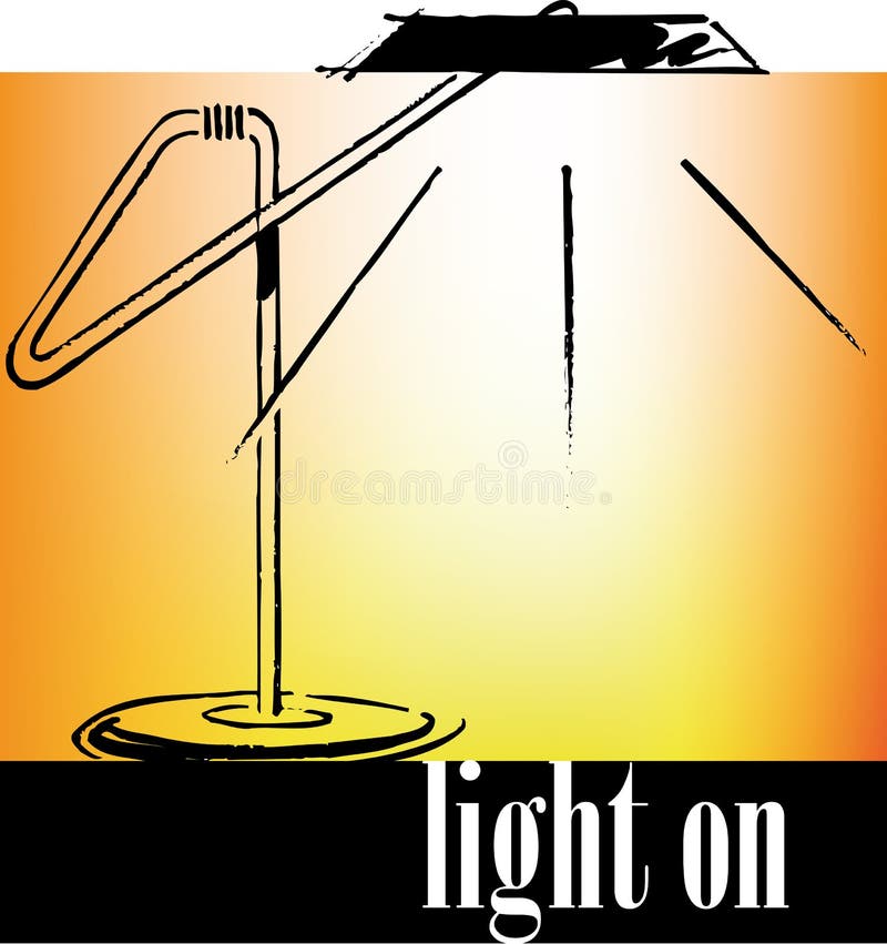 Abstract office lamp stock vector. Illustration of light - 21381984