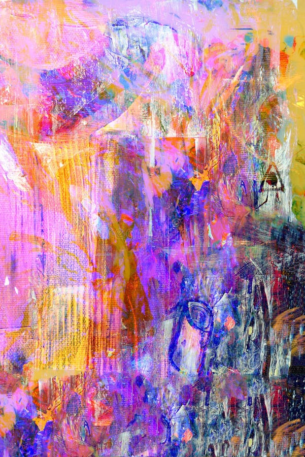 Abstract Oil on Canvas stock photo. Image of media, artist - 52112408