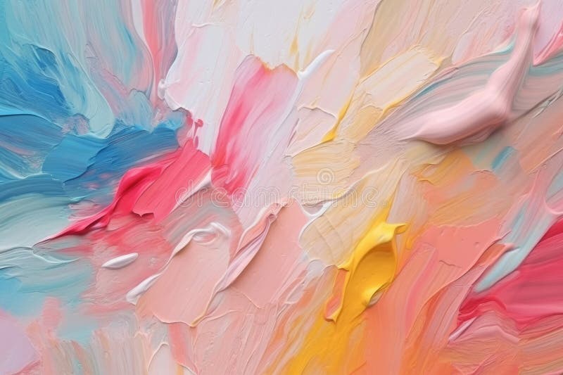 Abstract Oil Paint Pastel Color Background. Generative Ai Stock ...