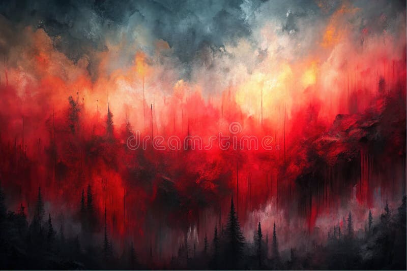 Abstract Oil Paint Style Gradient with Rich, Artistic Textures Stock ...