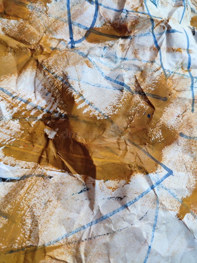 Abstract Oil Paint Texture on Paper Isolated on White Stock Photo ...