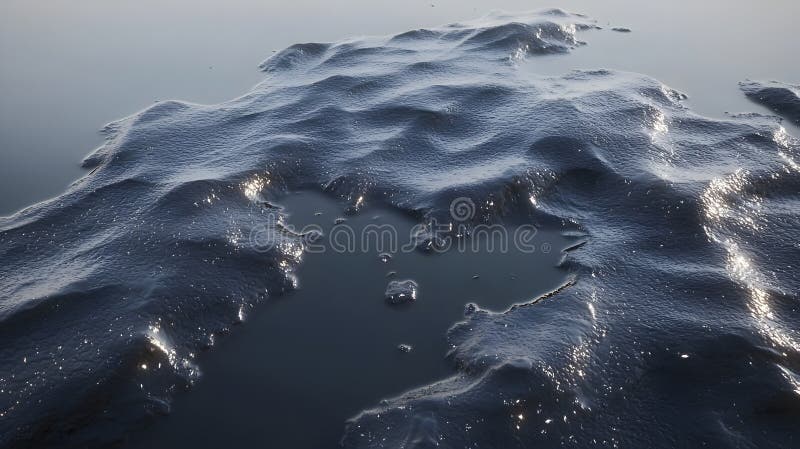 Abstract Oil Spill Texture on Water Surface Royalty Free Image Stock ...