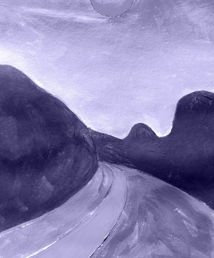 Abstract Oil Texture Background. Draw on Canvas. Abstract Landscape ...