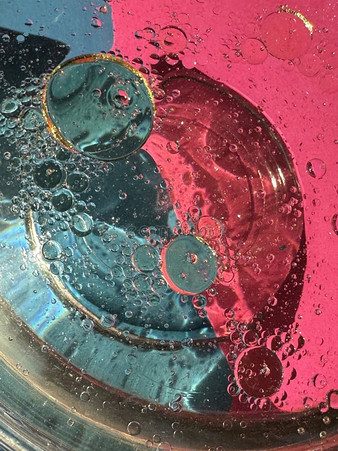 Abstract Oil and Water Patterns and Textures Stock Image - Image of ...