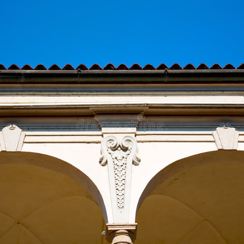 Abstract Old Column in the Country of Europe Italy and Marble Stock ...