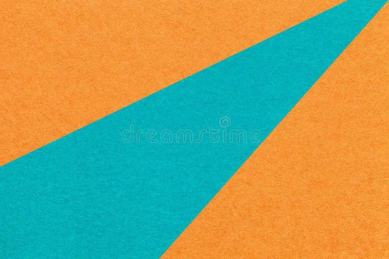 Abstract Old Geometric Orange Paper Background with Turquoise Rays ...