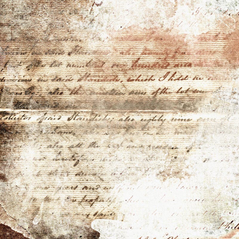 Old Antique Handwritten Letter, Frayed Edges Stock Photo - Image of ...