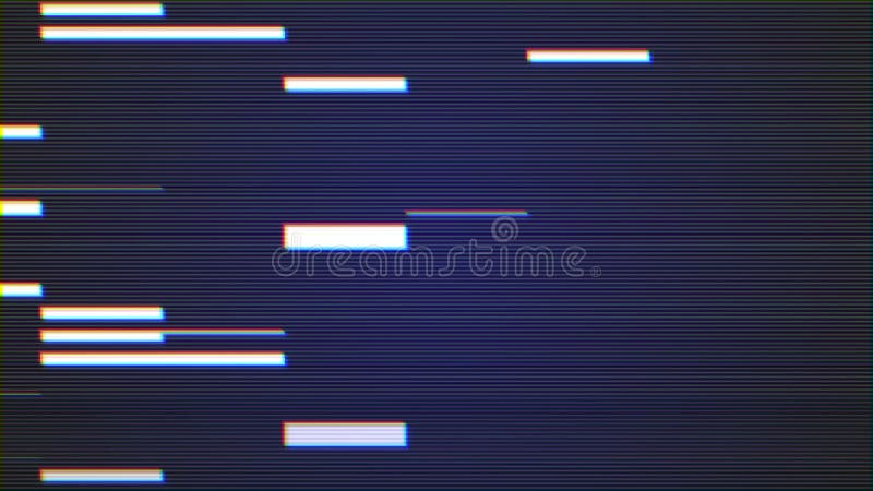 Digital Signal Damage Visualization Loop Animation. Noise, Glitch ...