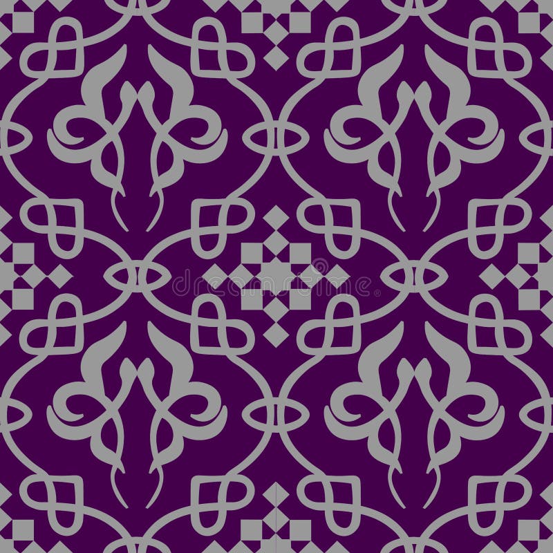 Abstract Old Wallpaper, Seamless Pattern in Color Stock Vector ...