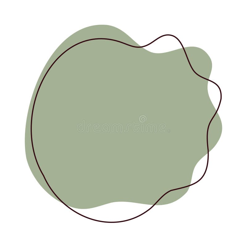 Abstract Olive Blob Shape Icon Stock Vector - Illustration of vector ...