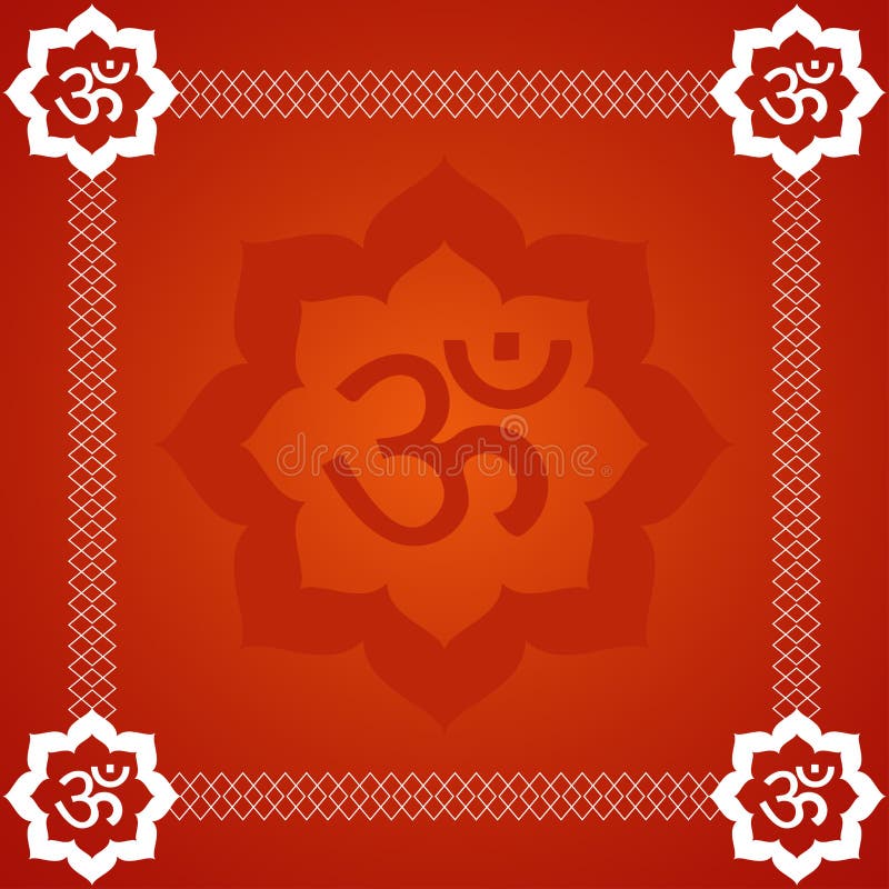 Spiritual Om Background stock illustration. Illustration of design ...