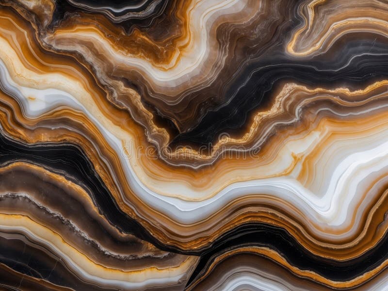 Abstract Onyx Stone Texture Showing Brown and White Layers Stock Photo ...
