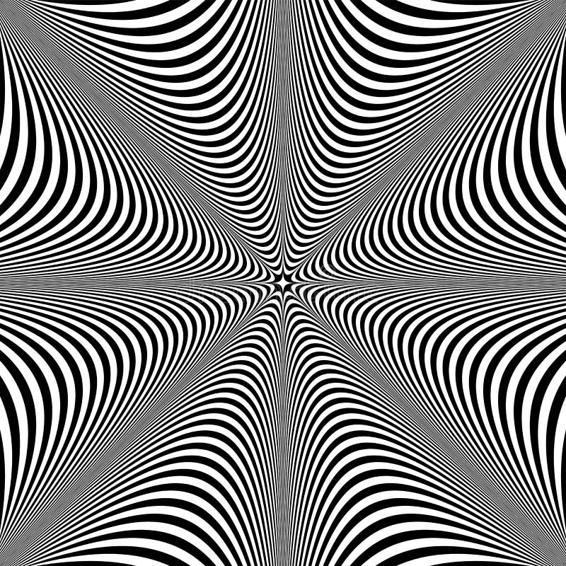 Abstract Op Art Design. Lines Texture Stock Vector - Illustration of ...
