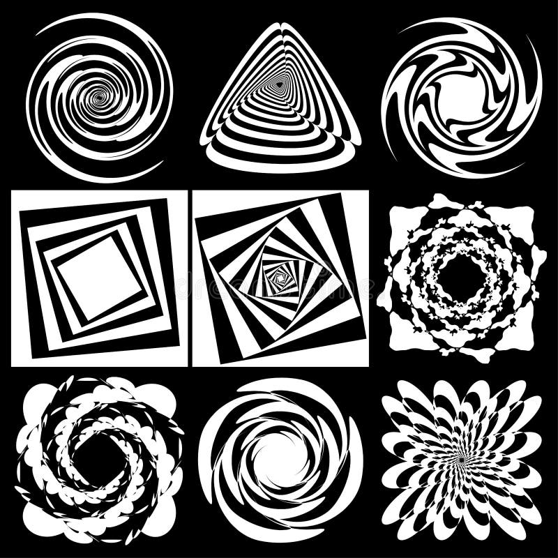 Abstract Op-art Element. Optical, Visual Art, Artistic Element ...