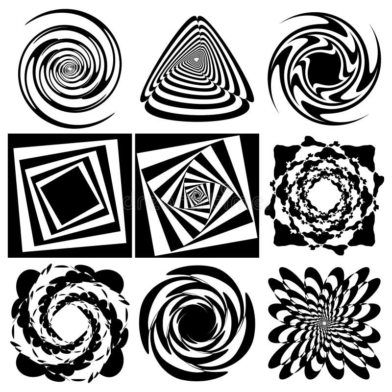 Abstract Op-art Element. Optical, Visual Art, Artistic Element ...