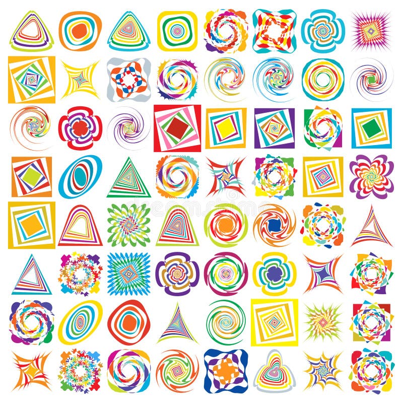 Abstract Op-art Element. Optical, Visual Art, Artistic Element ...