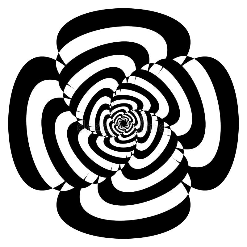 Abstract Op-art Element. Optical, Visual Art, Artistic Element ...