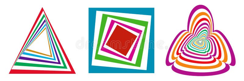 Abstract Op-art Element. Optical, Visual Art, Artistic Element ...