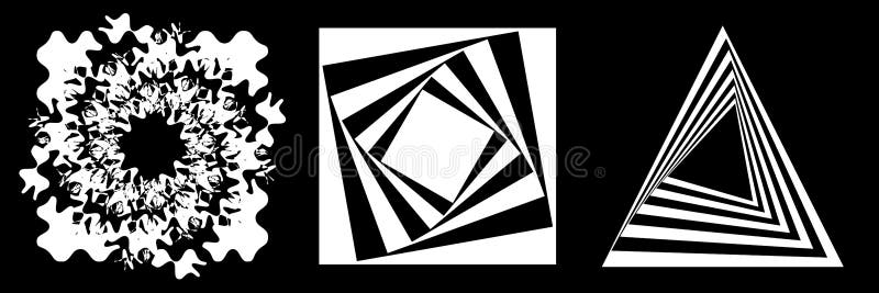 Abstract Op-art Element. Optical, Visual Art, Artistic Element ...