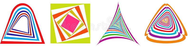 Abstract Op-art Element. Optical, Visual Art, Artistic Element ...