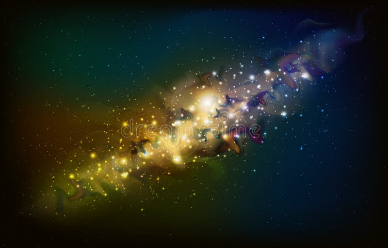 Abstract Open Space Background. Starfield, Universe, Nebula in Galaxy ...