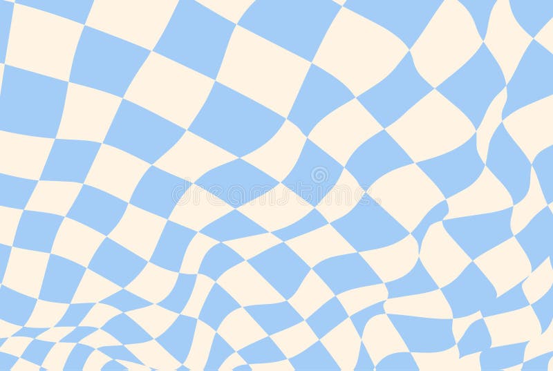 Checkerboard Pattern with Wavy Check Background and Trippy Chess ...