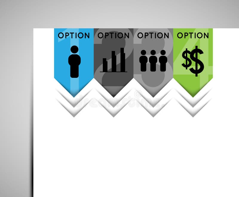 Abstract Option Sign Arrows Stock Vector - Illustration of menu ...