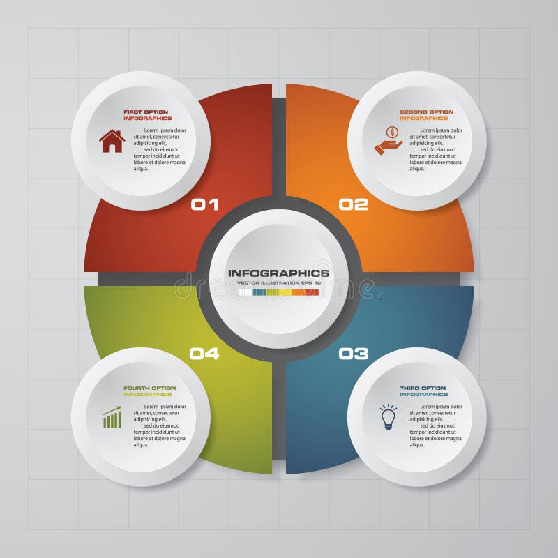 Abstract 4 Options Infographics Template. Simple&Editable Abstract ...