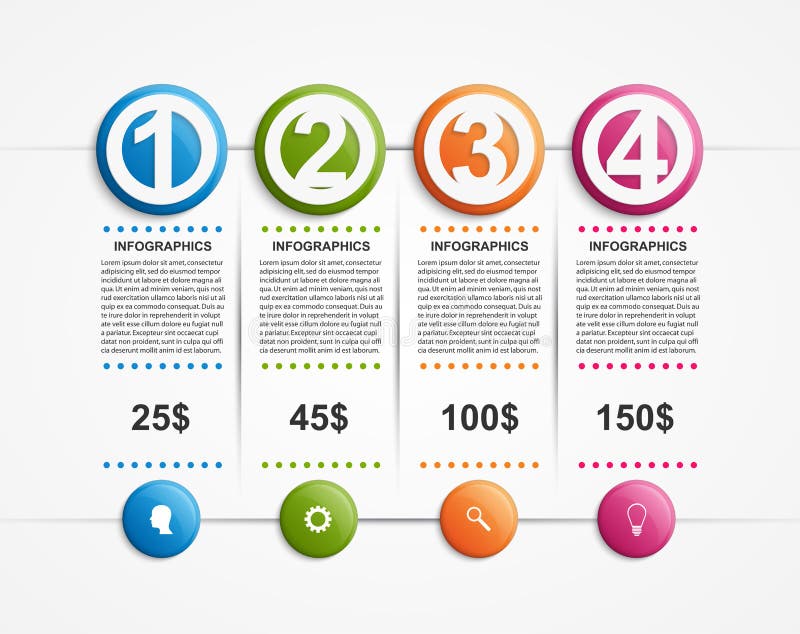 Abstract Options Infographics Template. Stock Vector - Illustration of ...