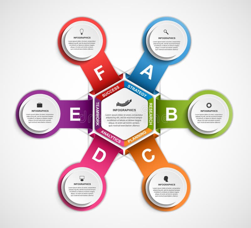 Abstract Options Infographics Template. Stock Vector - Illustration of ...