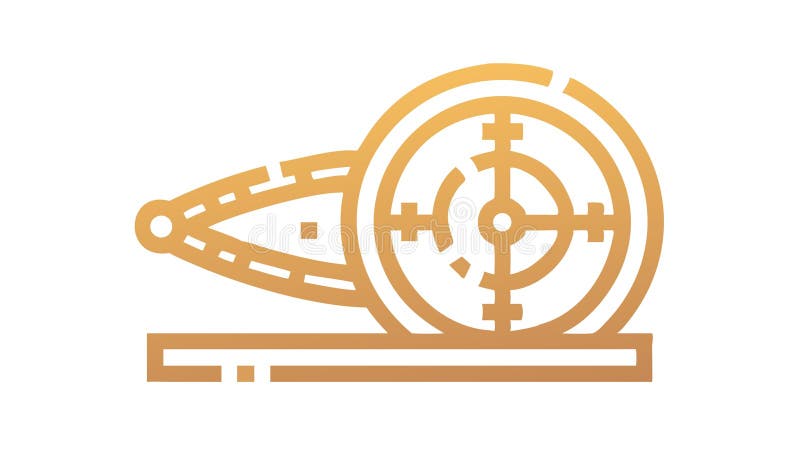 Abstract Orange Astrolabe, Modern Design and Futuristic Navigation ...