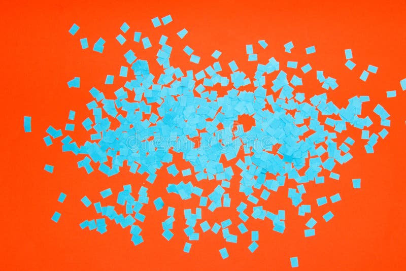 Abstract Orange Background with Blue Chopped Paper, Creative Art Design ...