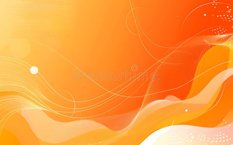Abstract Orange Background Circles Presentation Template for Business ...