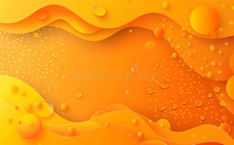 Abstract Orange Background Circles Presentation Template for Business ...