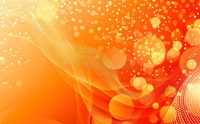 Abstract Orange Background Circles Presentation Template for Business ...