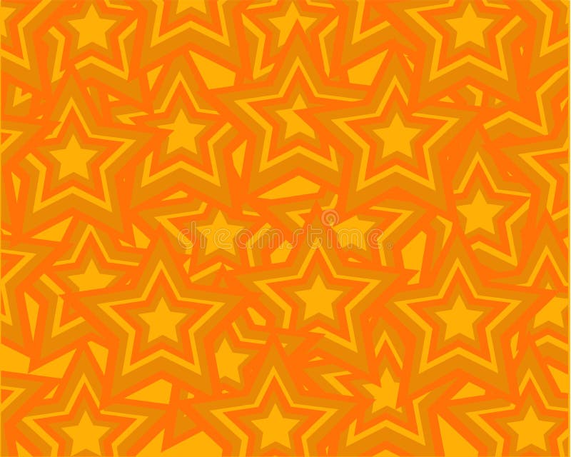 Abstract Orange Background Consisting of Orange Stars Stock Vector ...
