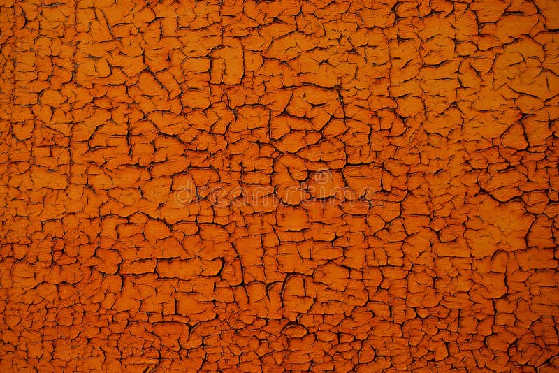 Abstract Orange Background with Cracked Texture. Empty Back Stock Image ...