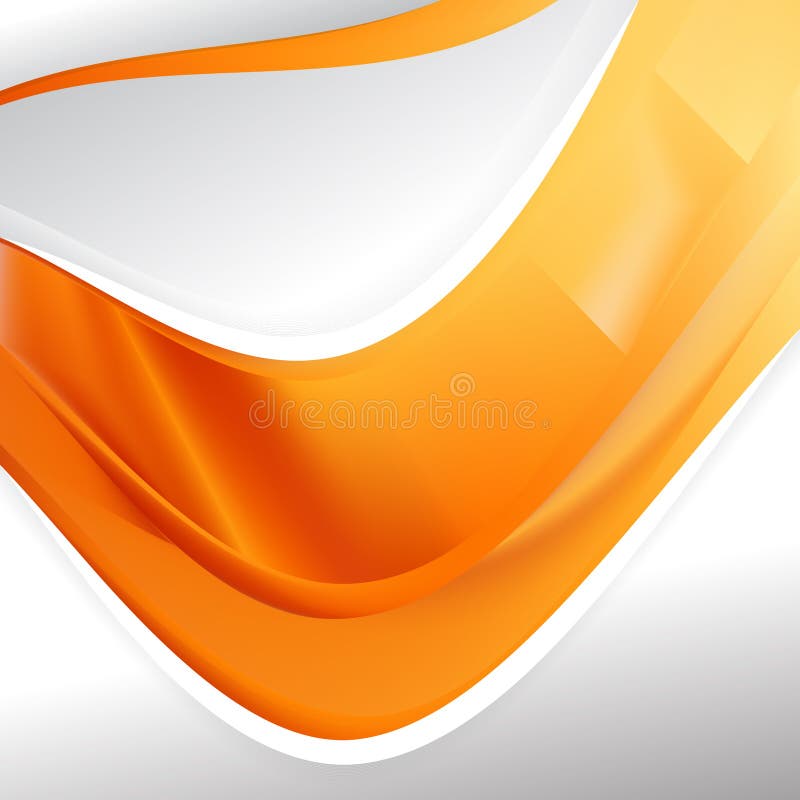 Abstract Orange Background Design Template Stock Vector - Illustration ...
