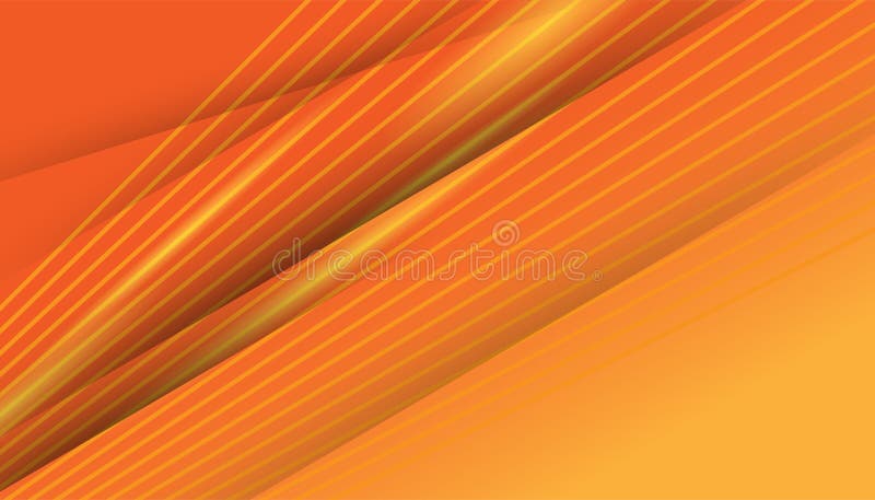 Abstract Orange Background with Diagonal Lines Stock Illustration ...