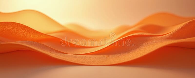 Abstract Orange Background. Fabric Waves with Textile Texture Stock ...