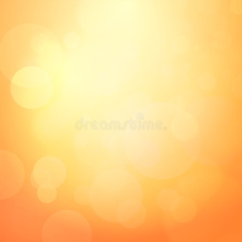 Abstract Orange Background with Light Bokeh - Vector Illustration for ...