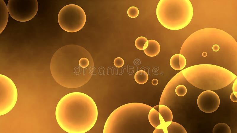 Abstract Orange Background of Moving Bubbles, Looped Animation Stock ...
