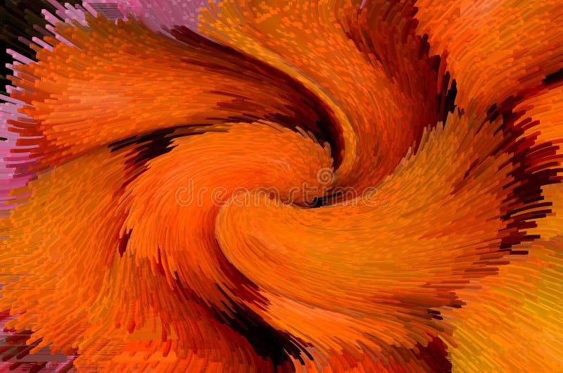 A Vibrant Orange Computer-generated Graphic Asset. Stock Illustration ...