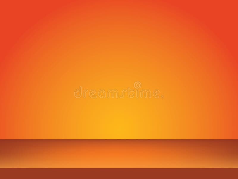 Abstract Orange Background with Orange Table Design. Stock Illustration ...
