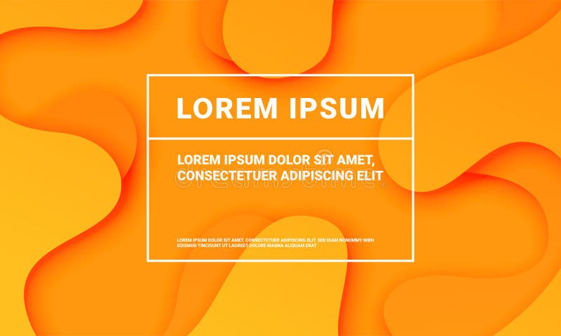 Abstract Orange Background Soft Fluid Color Gradient Pattern. Vector ...
