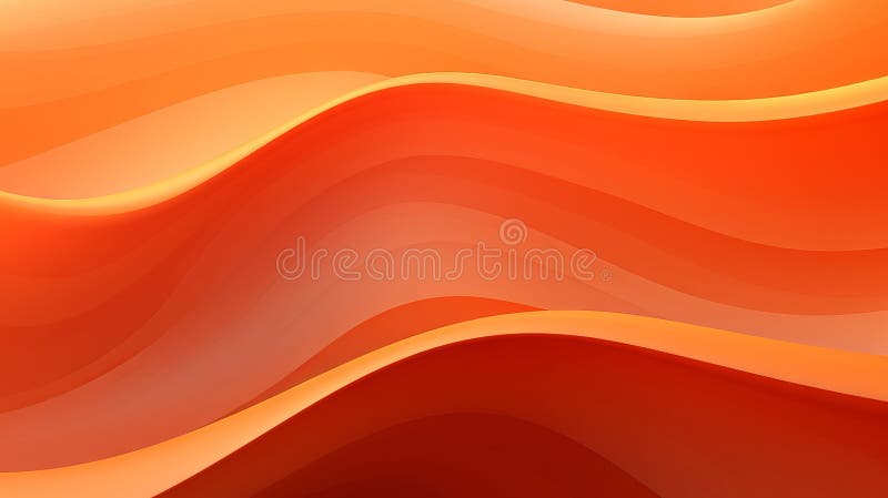 Abstract Orange Background with Waves AI Generated AI Generated Stock ...